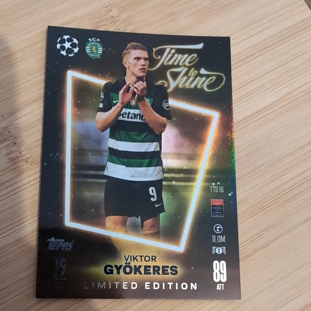 TOPPS MATCH ATTAX 2024/25 2025 Viktor Gyokeres Time To Shine Limited Edition £2.50 - PicClick UK
